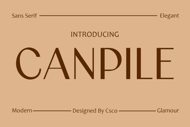 Canpile Font - Download Free Font