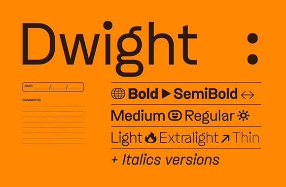 Dwight Font Family - Download Free Font
