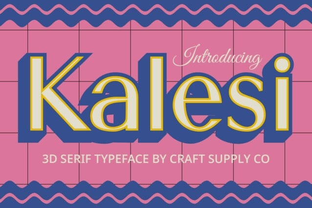 Kalesi 3D Font - Befonts