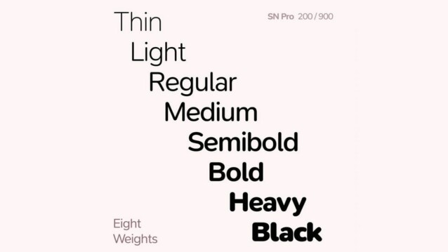 SN Pro Font Family - Download Free Font