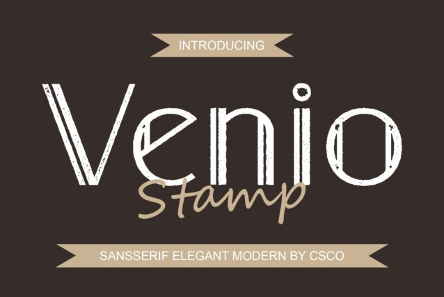 Venio Stamp Font - Download Free Font