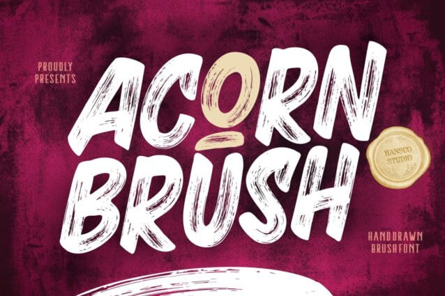Acorn Brush Font - Download Free Font