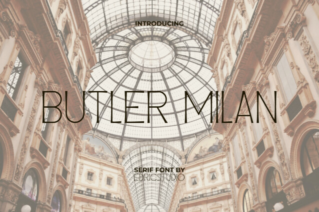 Butler Milan Font - Download Free Font