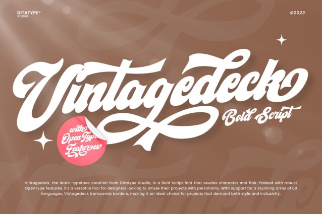 Vintagedeck Font - Download Free Font