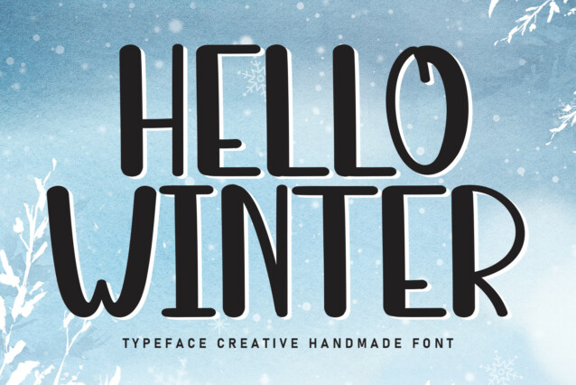 Hello Winter Display Font - Download Free Font