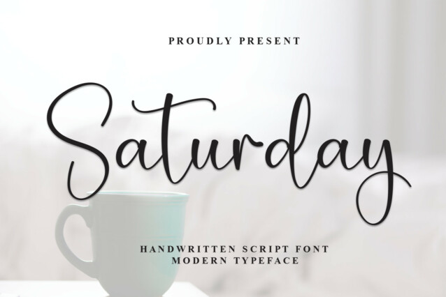 Saturday Handwritten Typeface - Download Free Font