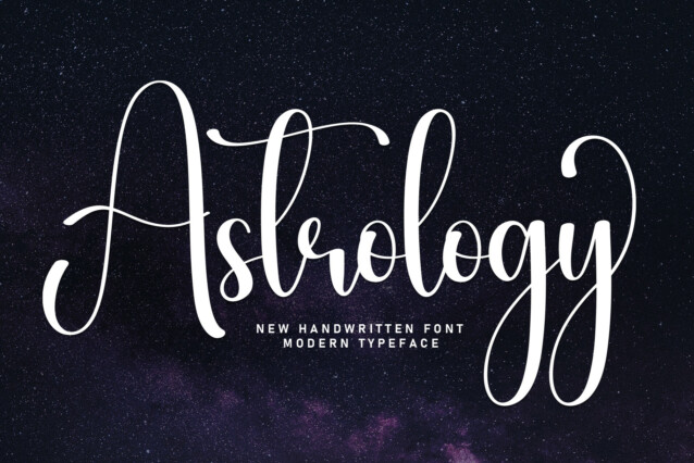 Astrology Script Typeface - Befonts