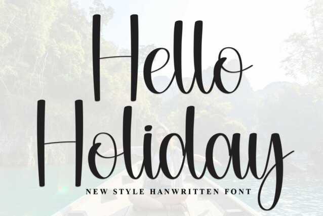 Happy Holiday Typeface - Befonts