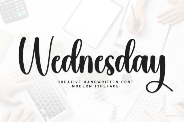 Wednesday Script Typeface - Download Free Font