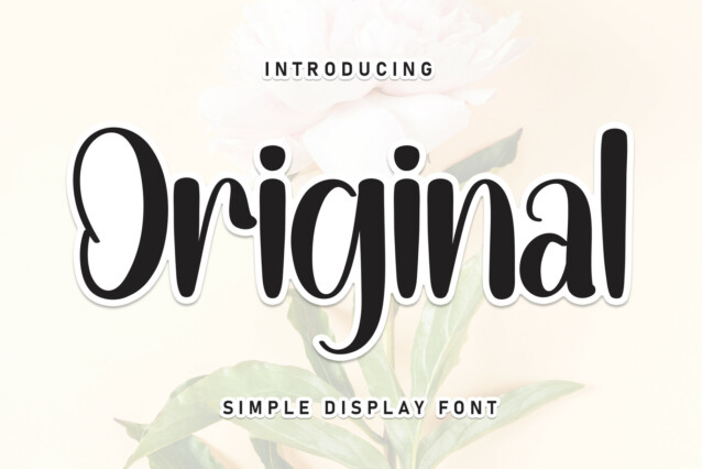 Original Display Font - Download Free Font