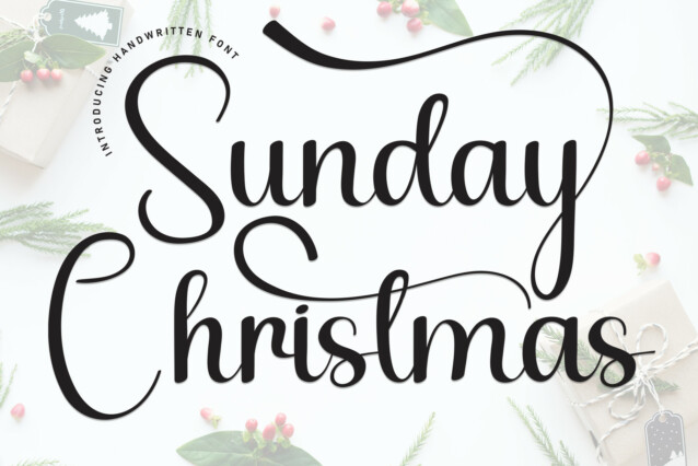 Sunday Christmas Script Font - Befonts