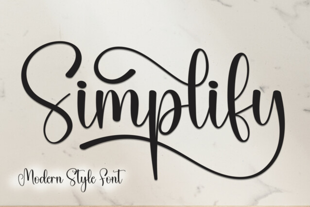 Simplify Script Font - Download Free Font