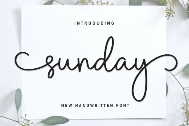 Sunday Script Typeface - Download Free Font