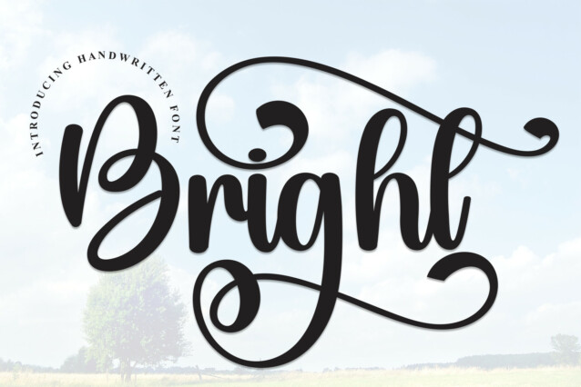 Bright Calligraphy Typeface - Download Free Font