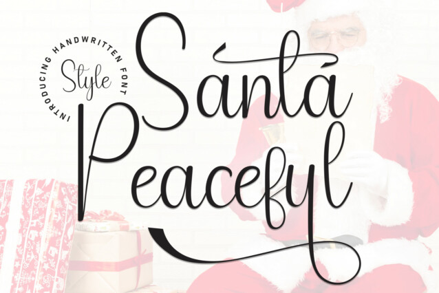 Santa Peaceful Script Font - Download Free Font