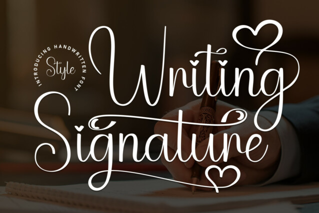 Writing Signature Typeface - Download Free Font