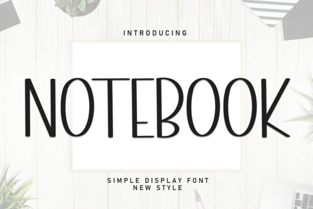 Notebook Display Typeface - Download Free Font