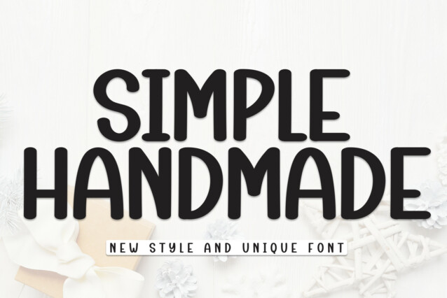 Simple Handmade Display Typeface - Download Free Font