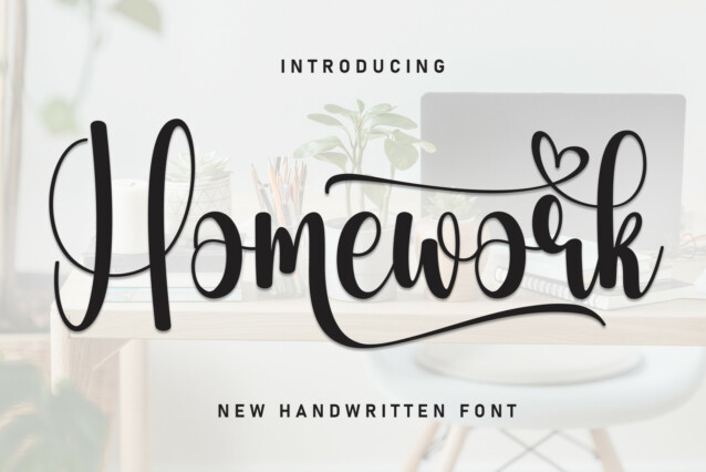 Homework Script Font - Download Free Font