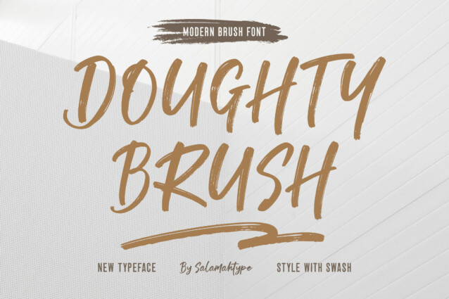 Doughty Brush Font - Befonts