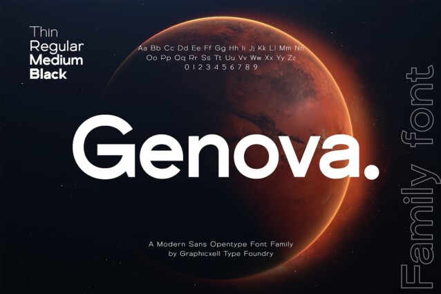 Genova Font Family - Download Free Font