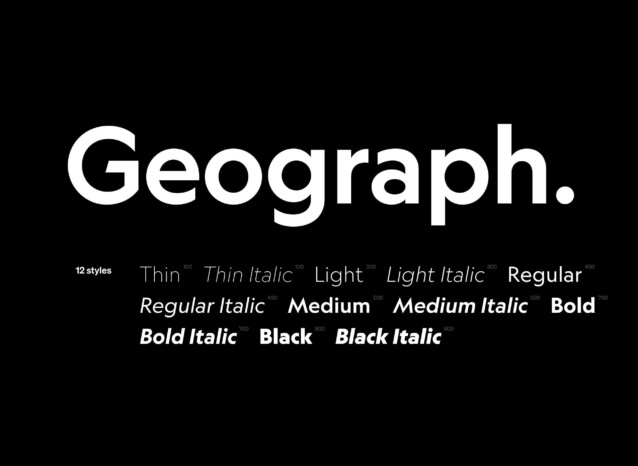 Geograph Font Family - Download Free Font