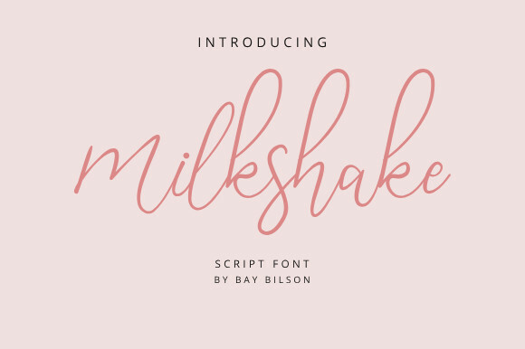 Milkshake Script Typeface - Download Free Font