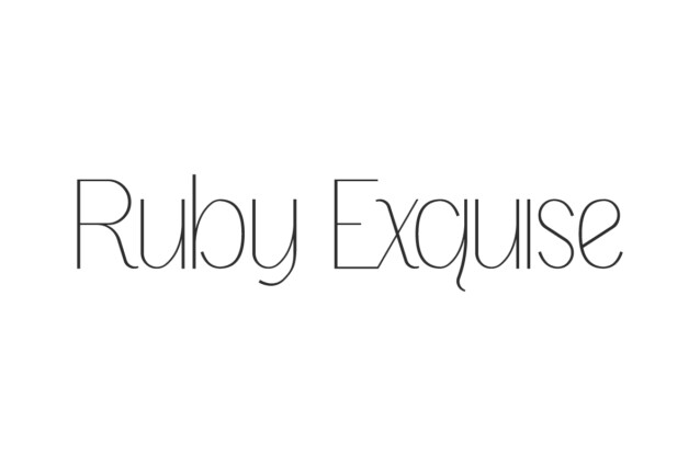 Ruby Exquise Font - Download Free Font