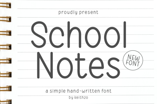 School Notes Font - Download Free Font