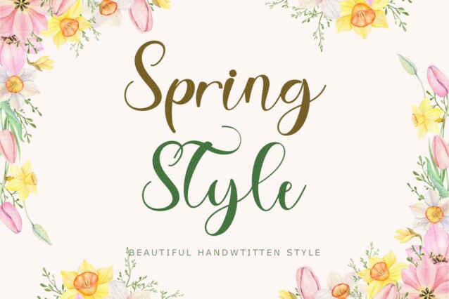 Spring Style Script Font - Download Free Font