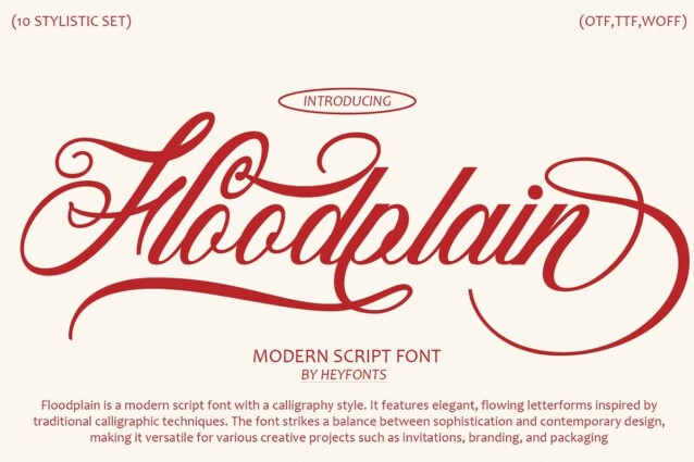 Floodplain Font - Download Free Font