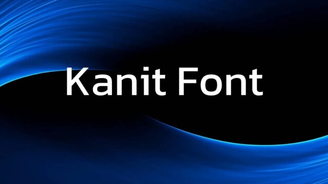 kanit Font Family - Download Free Font