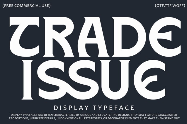 Trade Issue Font - Download Free Font
