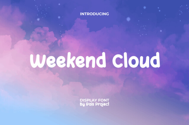 Weekend Cloud Font - Download Free Font