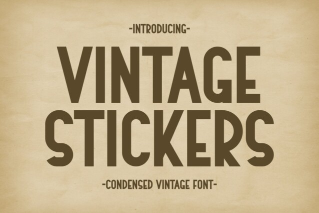 Vintage Stickers Font - Download Free Font