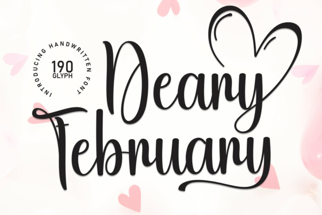 Deary February Script Font - Download Free Font