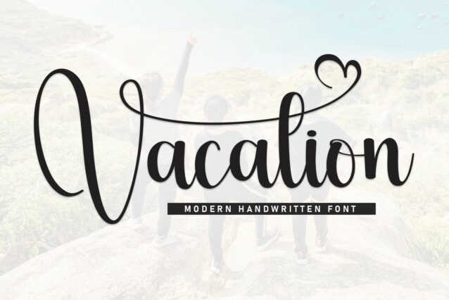 Vacation Calligraphy Typeface - Download Free Font