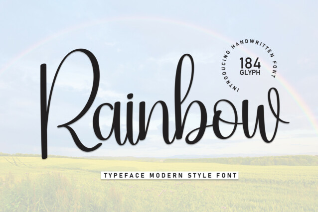Rainbow Script Typeface - Download Free Font