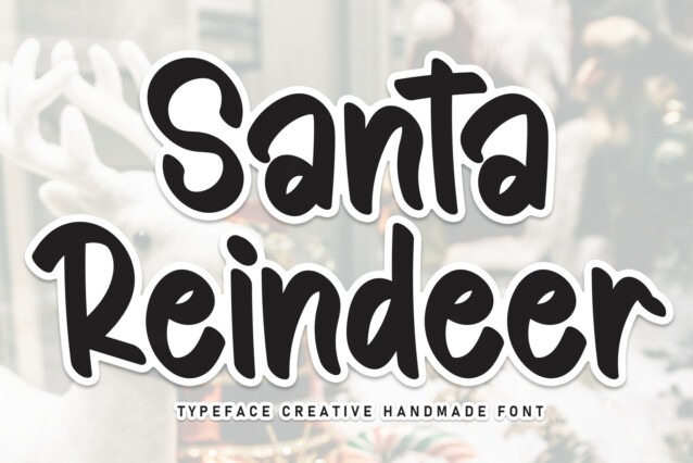 Santa Reindeer Display Font - Download Free Font