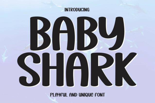 Baby Shark Display Typeface - Download Free Font