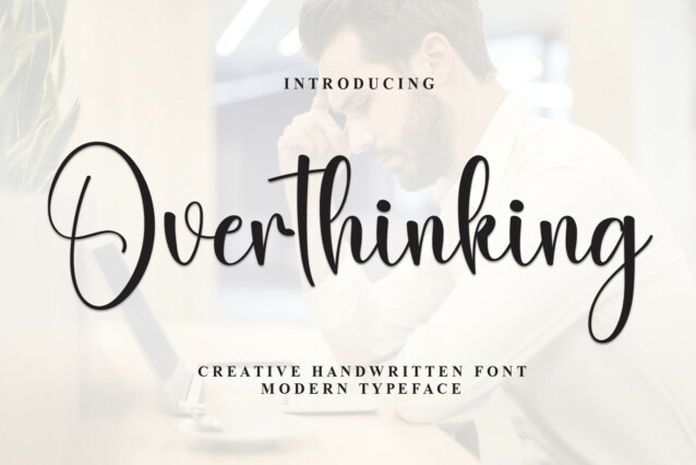 Overthinking Script Typeface - Download Free Font