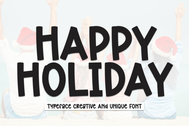 Happy Holiday Display Font - Download Free Font