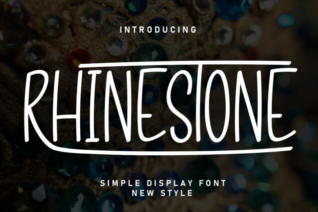 Rhinestone Display Font - Download Free Font