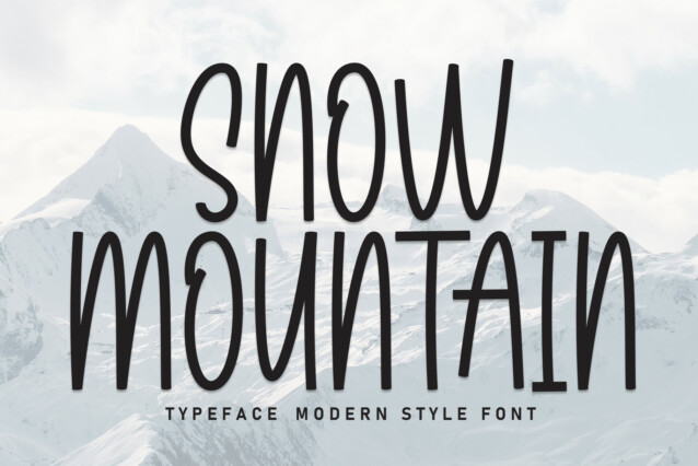 Snow Mountain Display Font - Download Free Font