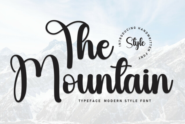 The Mountain Script Font - Download Free Font