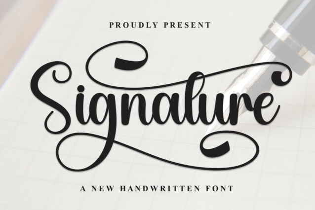 Signature Calligraphy Typeface - Download Free Font