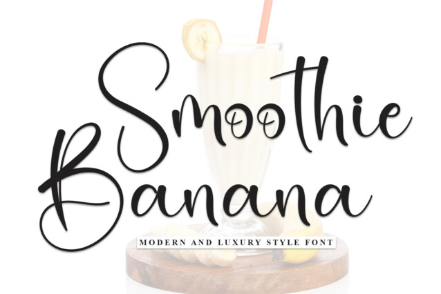 Smoothie Banana Script Font - Download Free Font