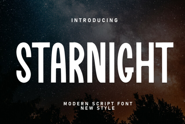 Starnight Display Typeface - Download Free Font