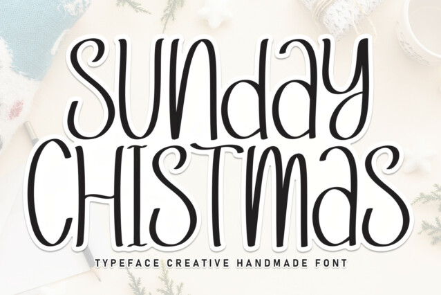 Sunday Christmas Display Font - Befonts
