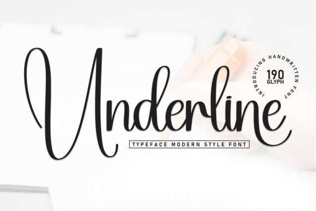 Underline Script Font - Download Free Font